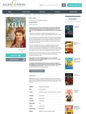 ‘Kate Kelly: the true story of Ned Kelly’s little sister’ by Rebecca ...